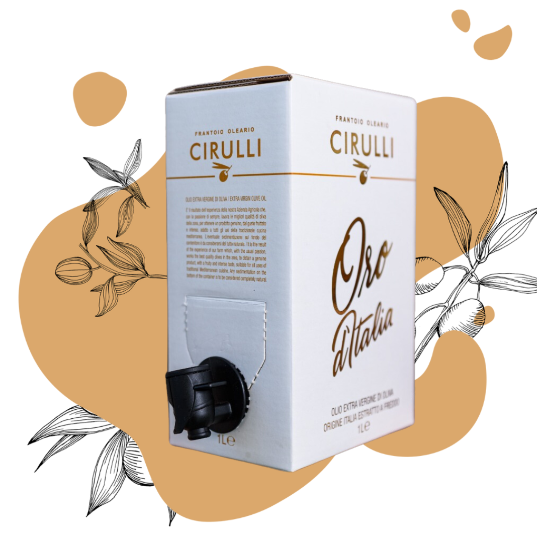 Organic extra virgin olive oil bag in box • 1 Liter